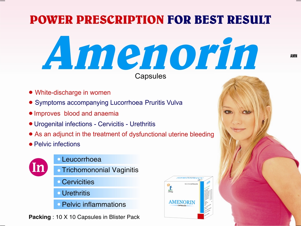 Amenorin Capsules - VITA HEALTH PVT LTD